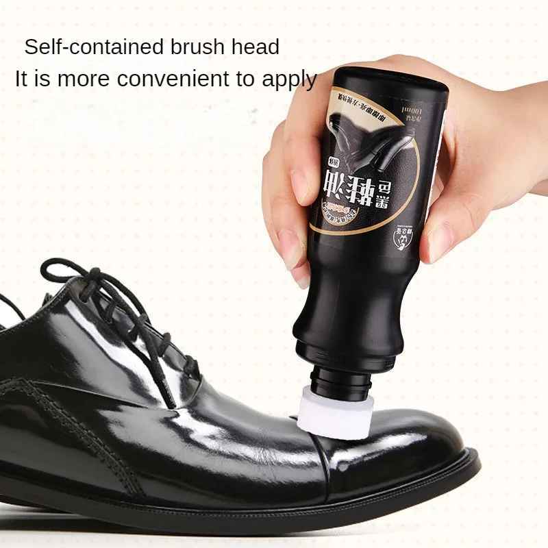 100ml-Sponge-Head-Shoe-Polish-Detergent-Black-Leather-Shoes-Nourishing ...