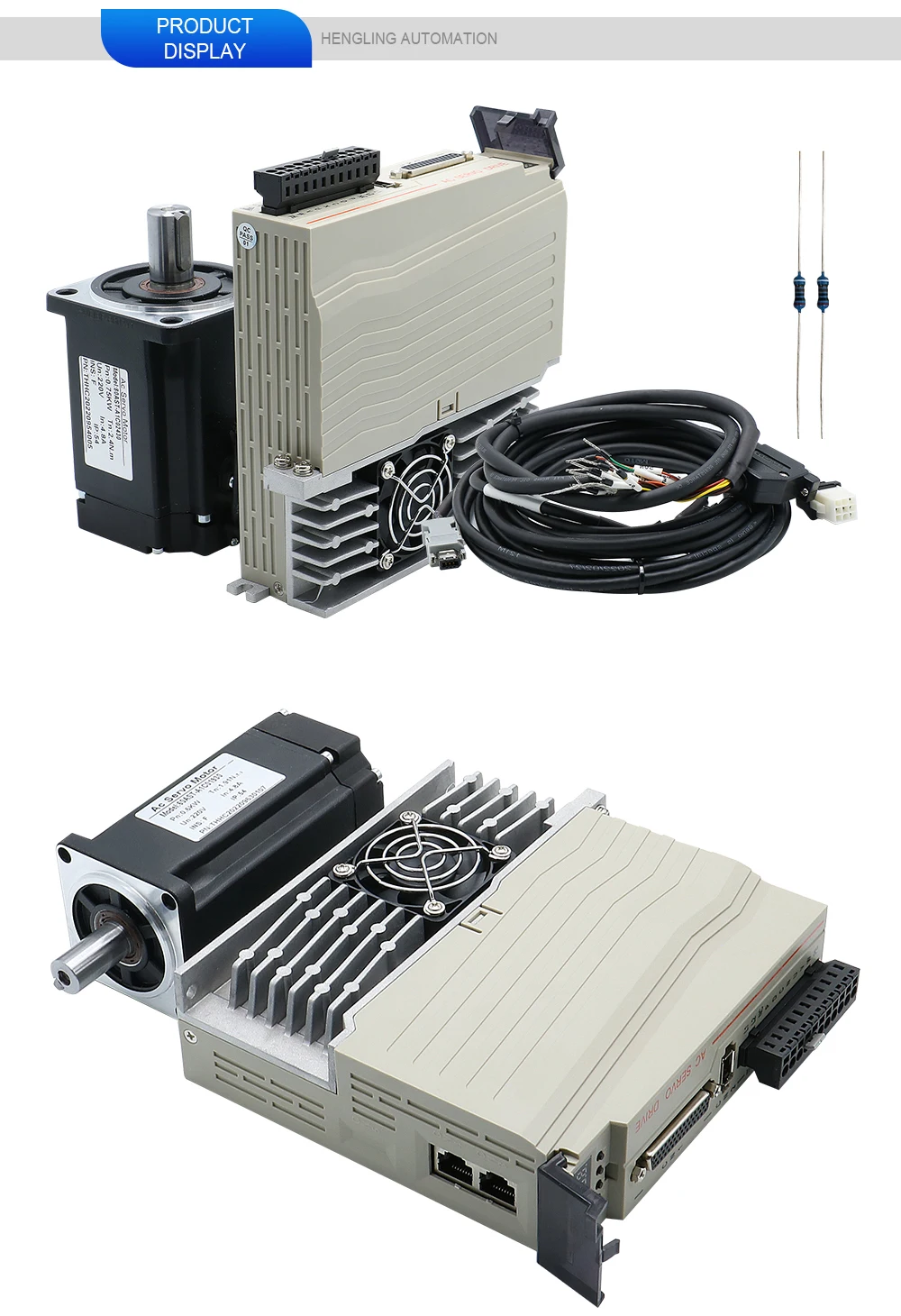 Набор драйвер серводвигателя переменного тока 60AST-A1C01330 A1C01930 + T3D, 220 В, 400 Вт, 600 ...