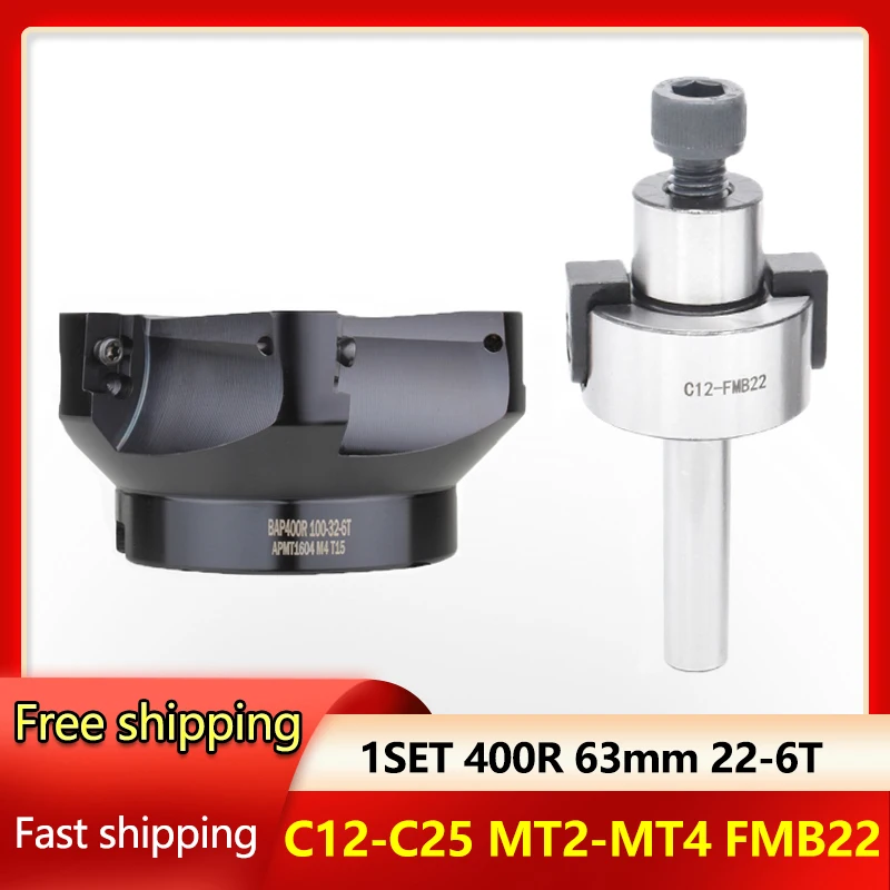 C12-C16-C20-FMB22-R8-BT-NT30-Milling-cutter-Morse-Tool-Holder-BAP400R ...