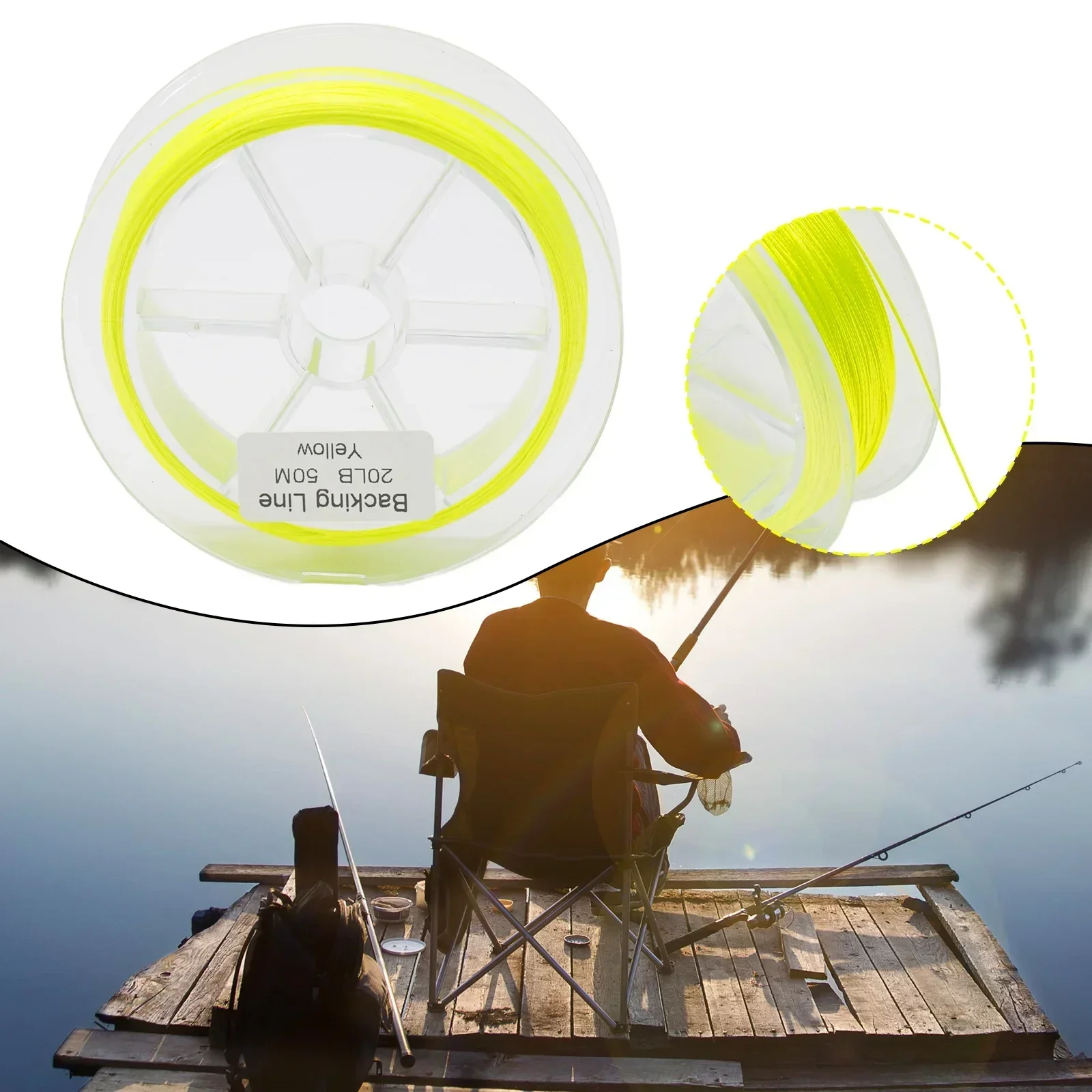 20-30lbs-Roll-Backing-Lines-Fishing-Trout-Line-Smoothing-Un-waxed ...