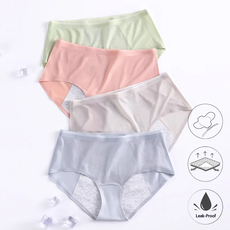 Menstrual Panties for Women Leak Proof Briefs Cotton Lingerie ...