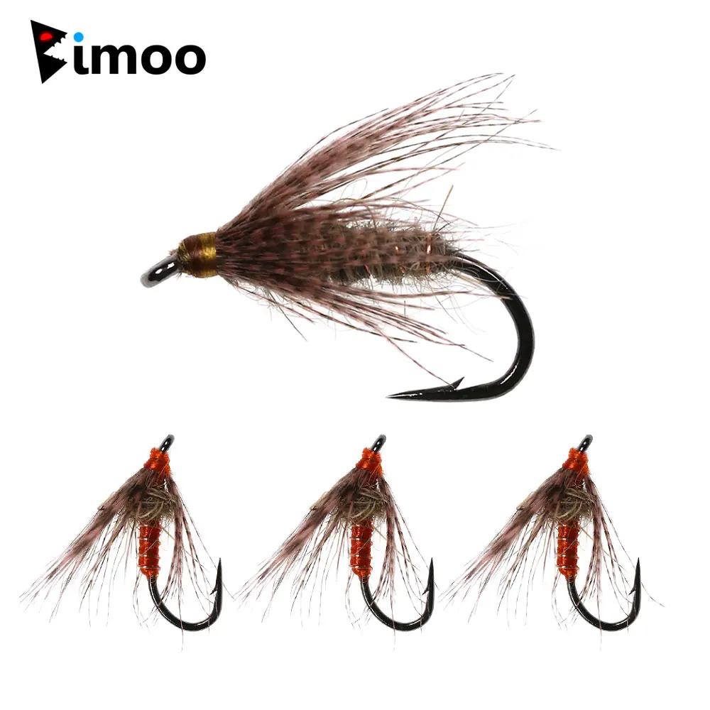 Bimoo-8PCS-14-Soft-Hackle-Hare-s-Ear-Flymph-Fly-Mayfly-Leisenring ...