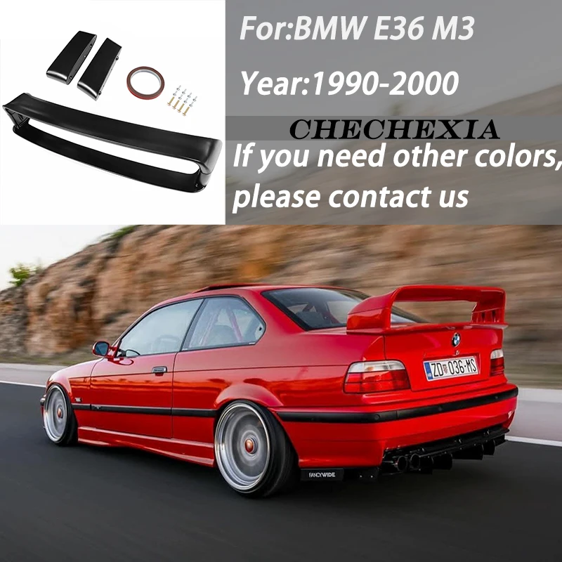 For-BMW-E36-M3-Spoiler-1990-2000-BMW-M3-Series-Spoiler-With-Light-ABS ...