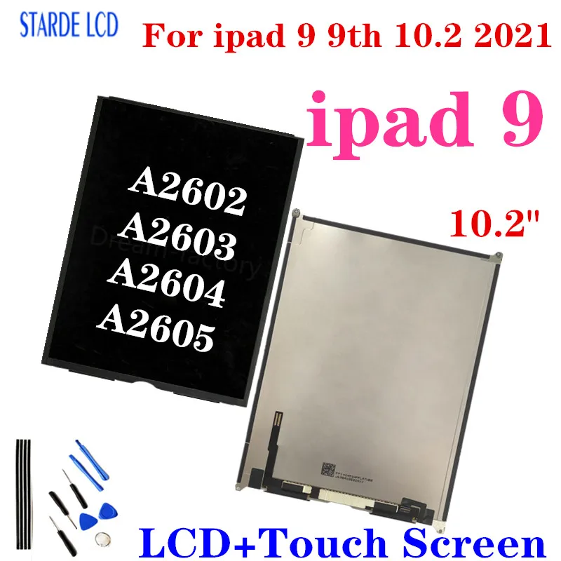 10.2" Original LCD For ipad 9 10.2 2021 A2602 A2603 A2604 A2605 9th Gen LCD Touch Screen Display ...