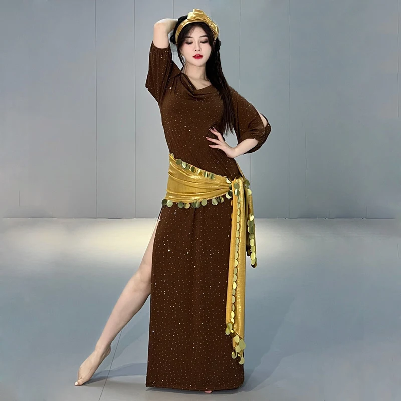 Women-Belly-Dance-Coins-Costume-Baladi-Dress-Saidi-Dresses-Girls ...