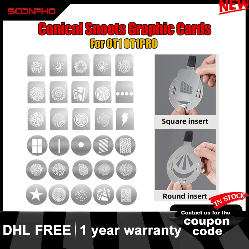 SOONPHO-Conical-Snoots-Graphic-Cards-For-OT1-OT1PRO-Projection-Film-DIY ...