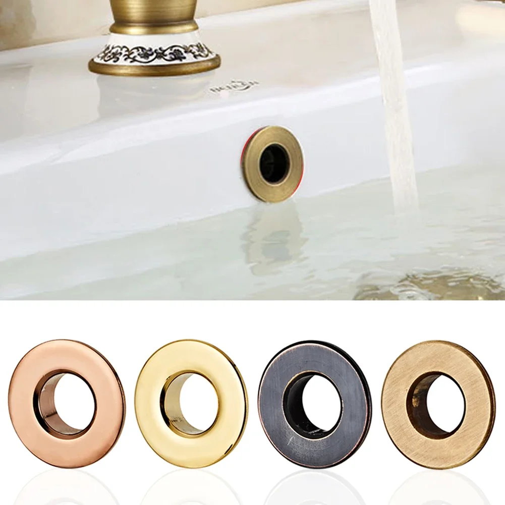 Overflow Cover Black Silver Gold Vintage Bronze Brass Bathroom Basin ...