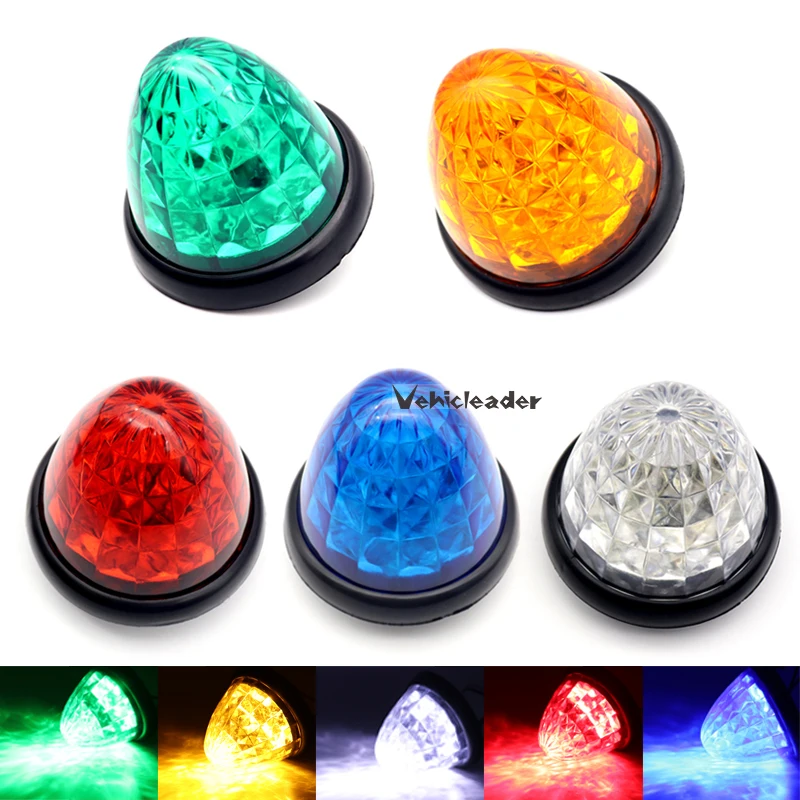 24V LED Waterproof Car Emergency Alarm Light Conical Tail Turn Signal ...