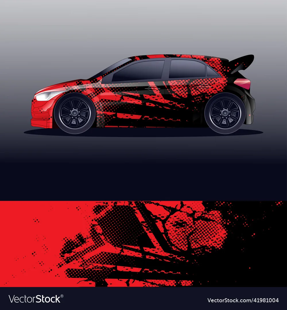 Car Color Change Film Wrap Sticker Decal Decorative Cut Body Racing Gr ...