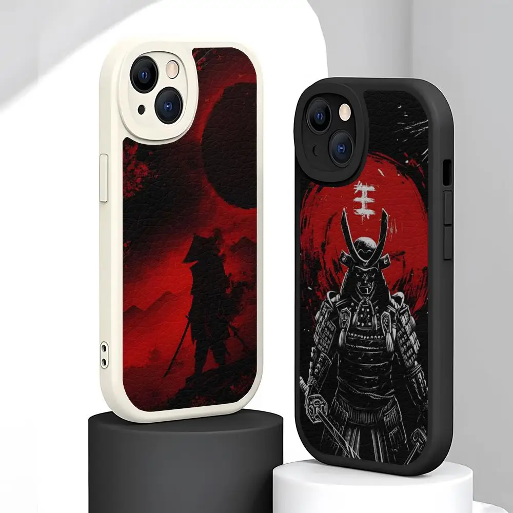 Japanese-Samurai-Phone-Case-Lambskin-For-Iphone-15-coach-14-Pro-Max-11 ...