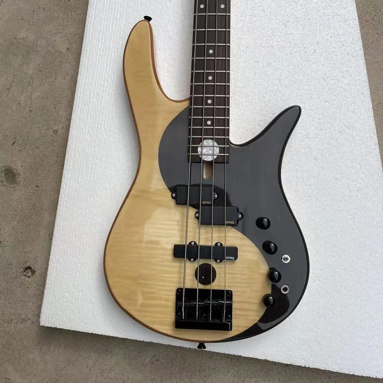 Yin-Yang-Butterfly-Electric-Bass-4-string-Electric-Bass-with-a-natural ...