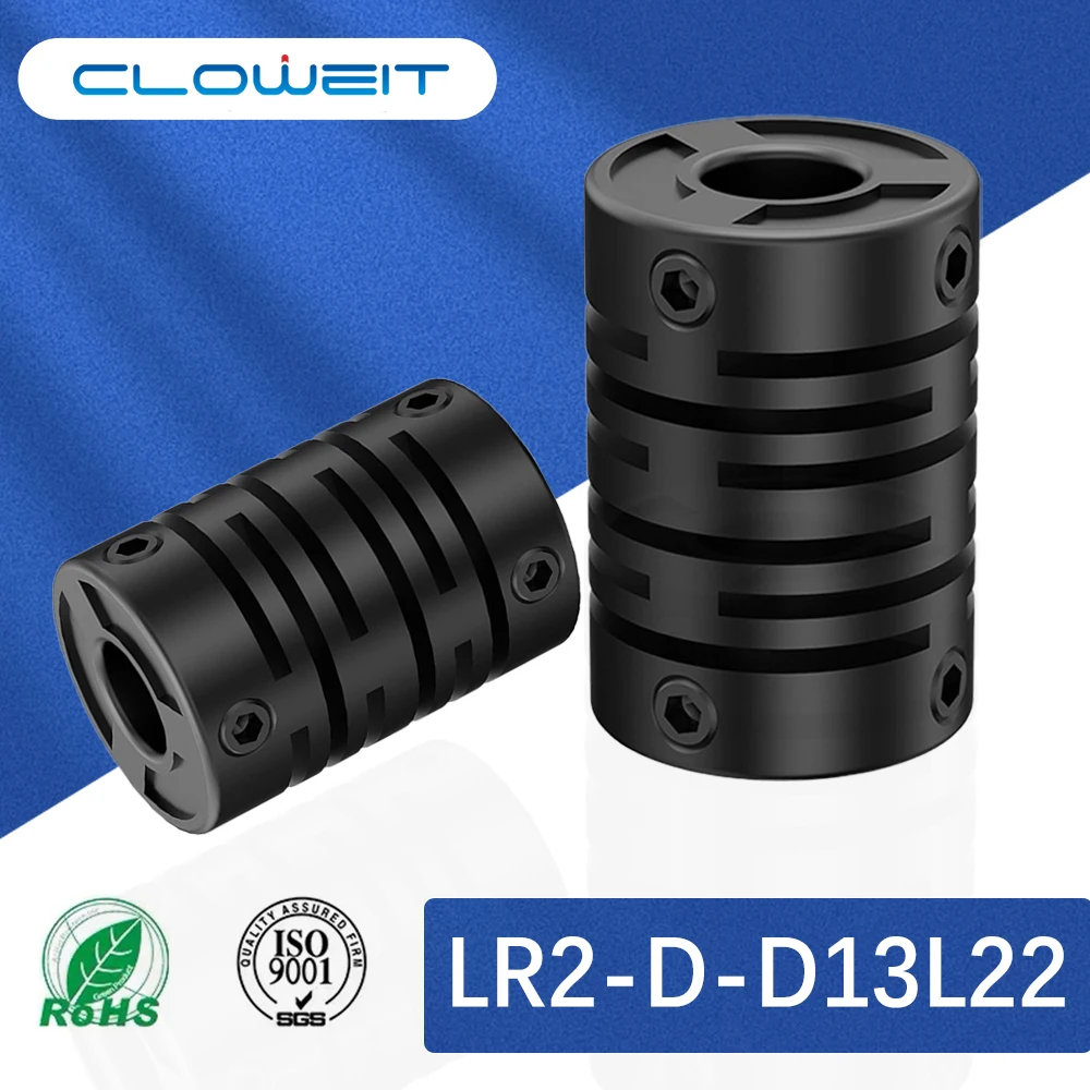 Plastic-Coupling-LR2-D13L22-Motor-Fiber-Shaft-Coupler-Flexible-3D ...