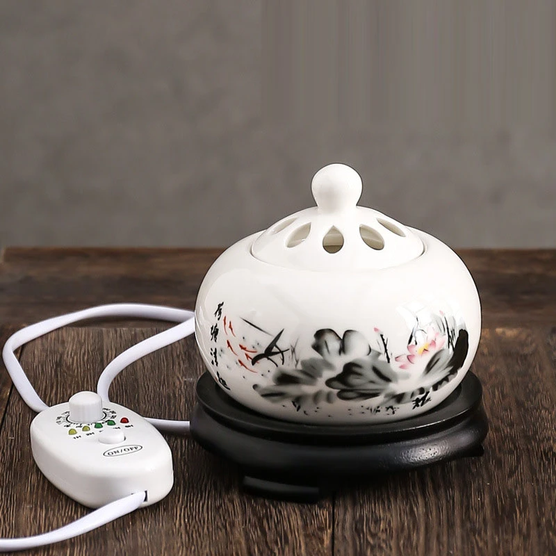 YXY Electronic Incense Burner with Timing 110V/220V Essential Oil Lamps ...