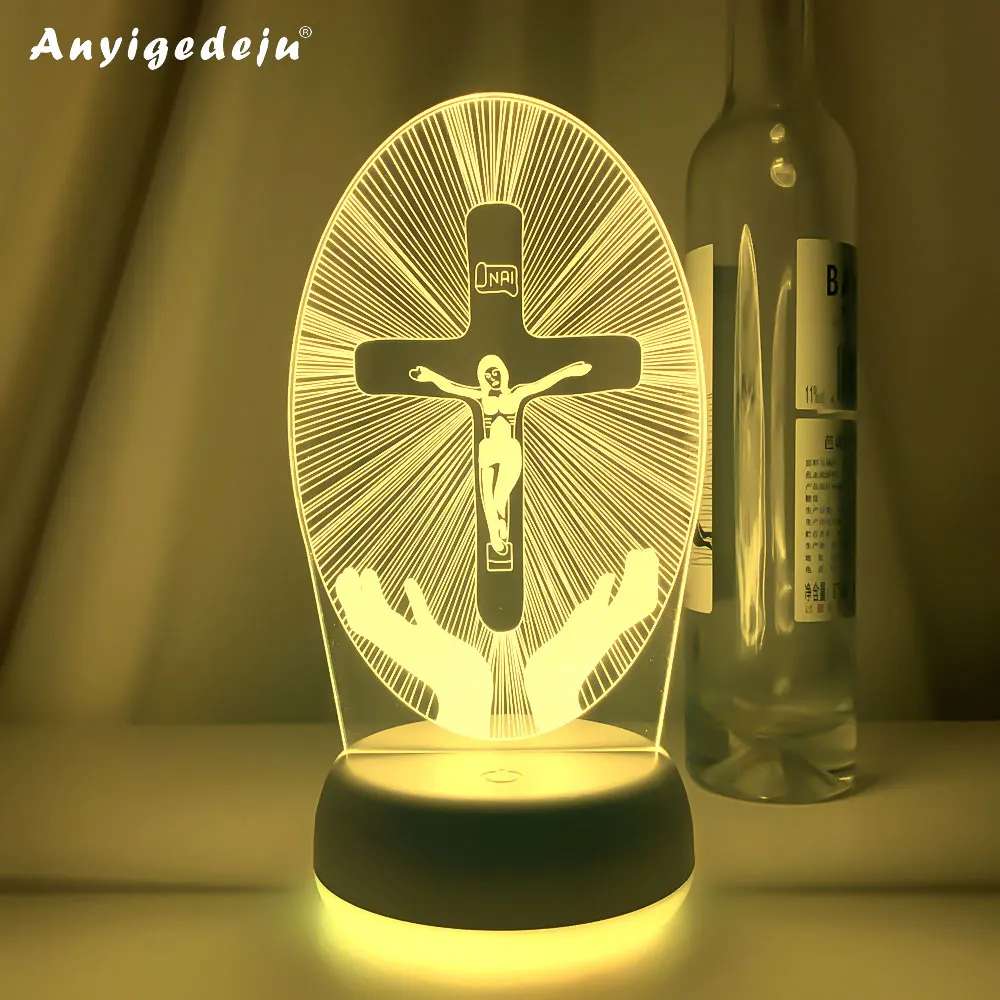 Crucifixion-of-Jesus-Led-Night-Light-for-Church-Decoration-Lights-Cool ...