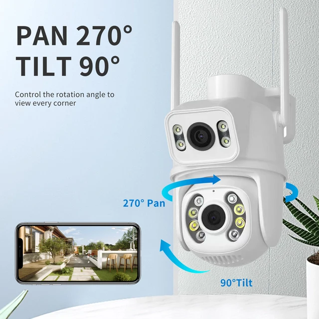 GuoanVision 4K PTZ Wireless Outdoor Surveillance Camera - TECHTRONICS SHOP