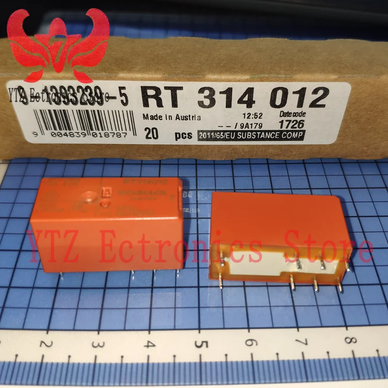 RT314005-RT314012-RT314024-RT314048-SPDT-1-Form-C-RT314-8PIN-16A-250VAC ...