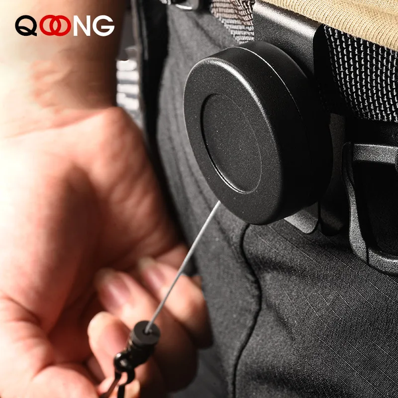 100CM-Anti-Lost-Easy-To-Pull-Buckle-Military-Gun-Rope-Keychain-Keyring ...