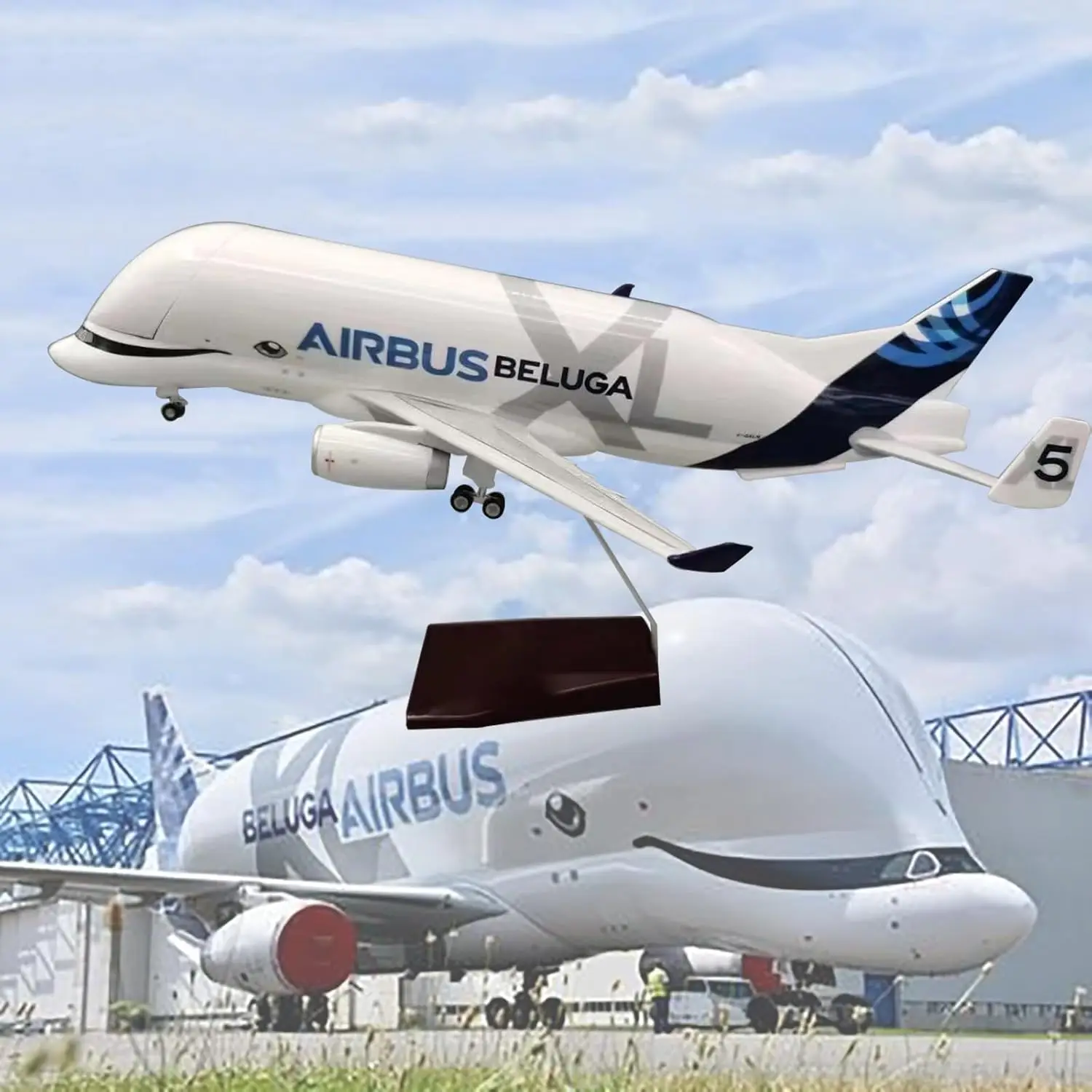 1:150 Airbus A330-600ST Beluga Airlines Model Aircraft Transport Beluga ...