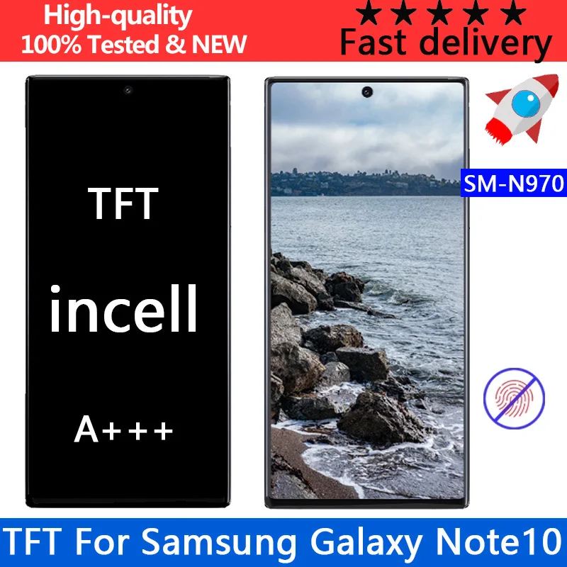 Screen for Samsung Galaxy Note 10 N970F, Lcd Display With Frame Touch Screen Digitizer for ...