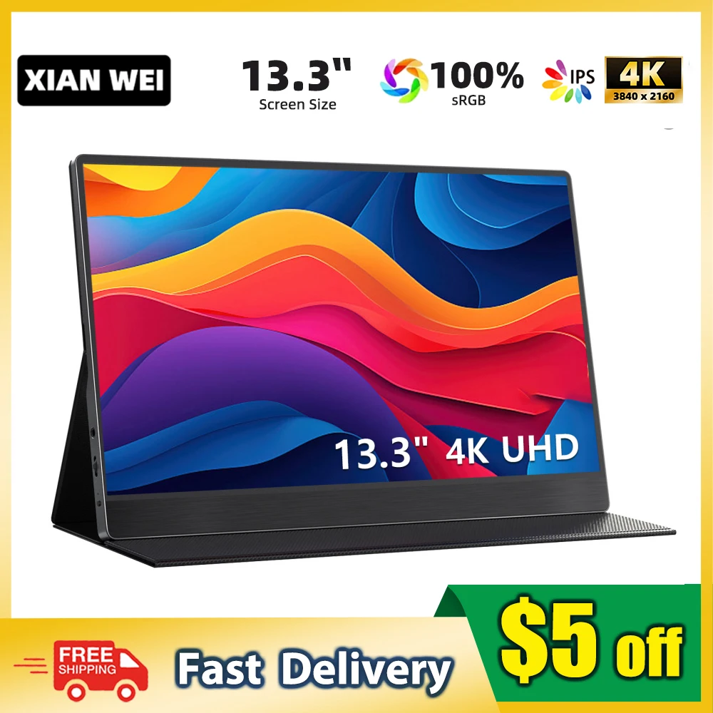 13-3-Inch-4K-MATT-Portable-Monitor-Eye-Care-IPS-Screen-HDMI-USB-C ...