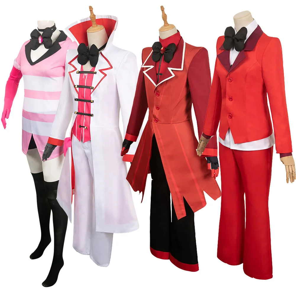 Lucifer Hazbin Alastor Cosplay Angel Dust Costume for Adult Women ...