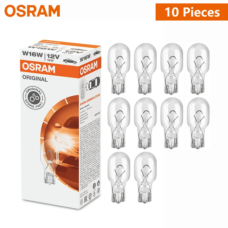 OSRAM Original W16W 921 12V 16W Car Standard Turn Signal Light Fog Reverse Lamps OEM Auto Rear ...