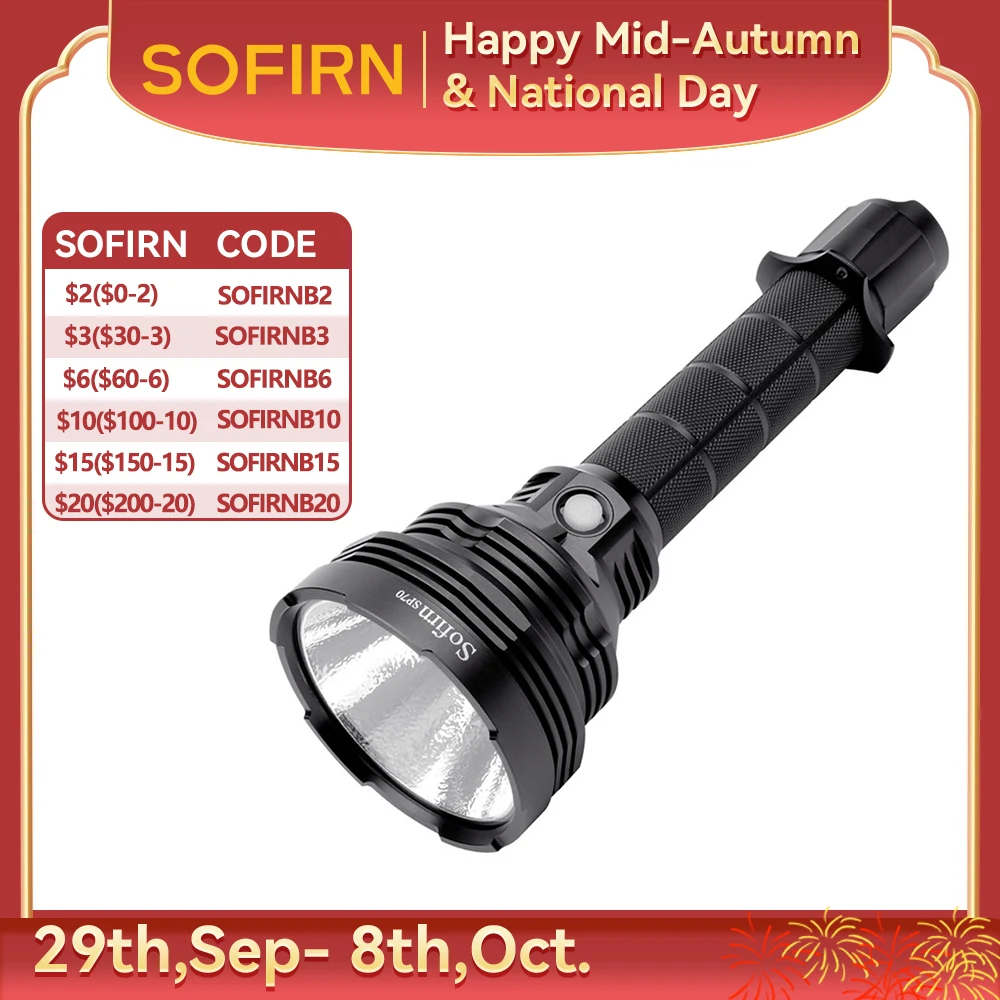 Sofirn-SP70-LED-Powerful-Flashlight-26650-Lantern-18650-Tactical ...