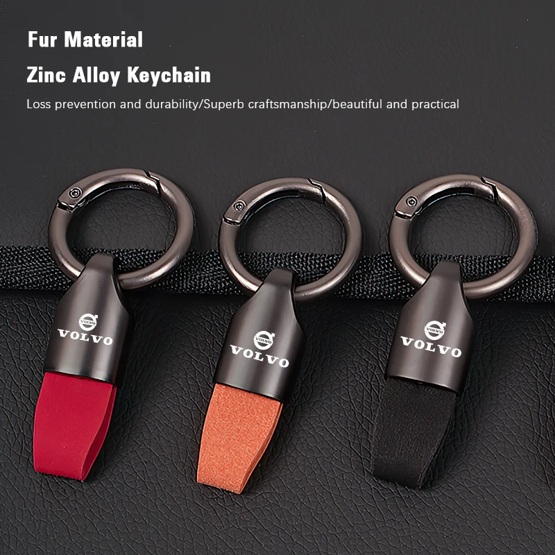 Zinc Alloy Car Keychain Pendant Auto Key ring Accessories For Volvo ...