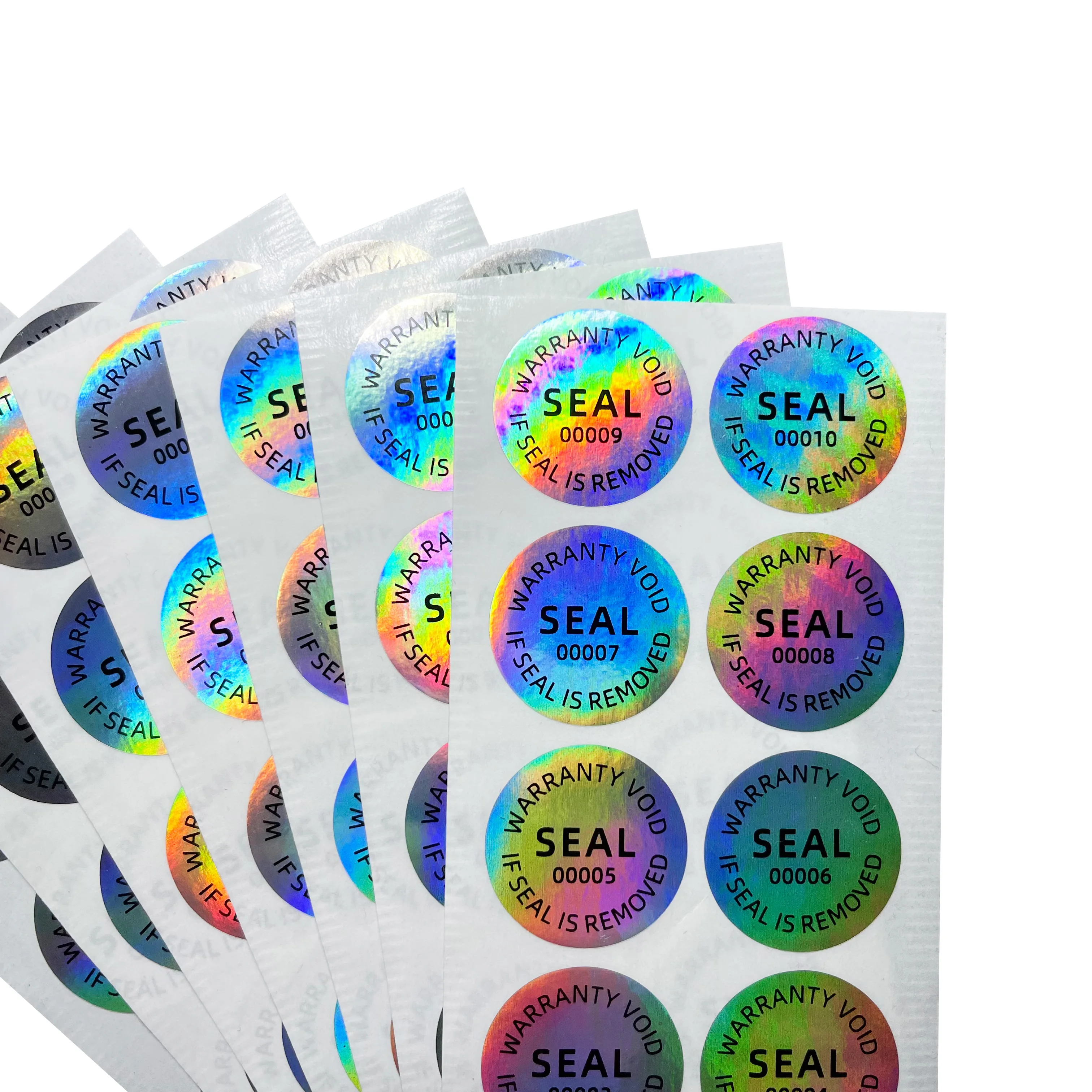 100pcs-Holographic-original-sticker-25mm-round-safety-anti-tamper ...