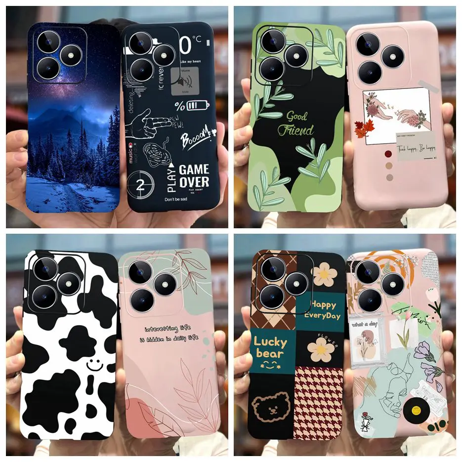 Funda-para-Realme-C53-RMX3760-carcasa-de-TPU-suave-pintada-con-arte-de ...