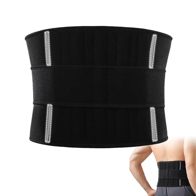 Lumbar Back Brace Reflective Back Support Belt Lumbar Wrap Comfortable ...