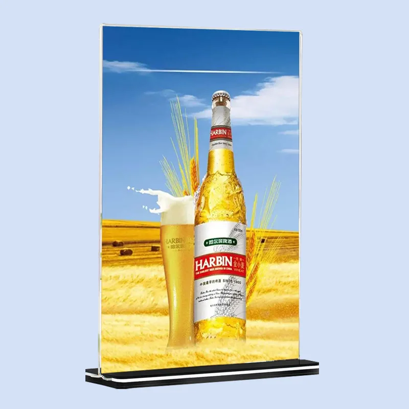 Acrylic Decca A4 Pull Table Sign A5 Desktop Billboard Wine Card Table ...