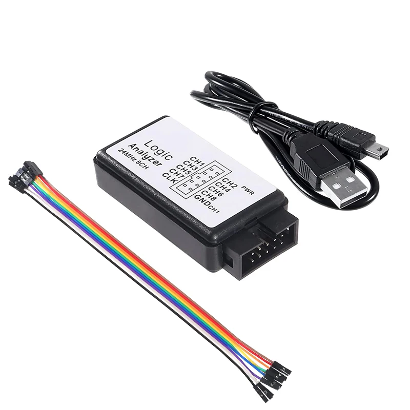 USB-Logic-Analyzer-Device-24MHz-8CH-USB-Cable-with-EMI-Ferrite-Ring ...