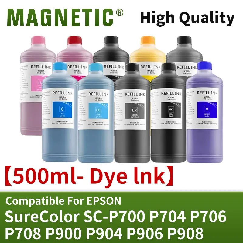 500ML-T47A1-T46A1-Dye-Ink-For-Epson-SureColor-SC-P700-P704-P706-P708 ...