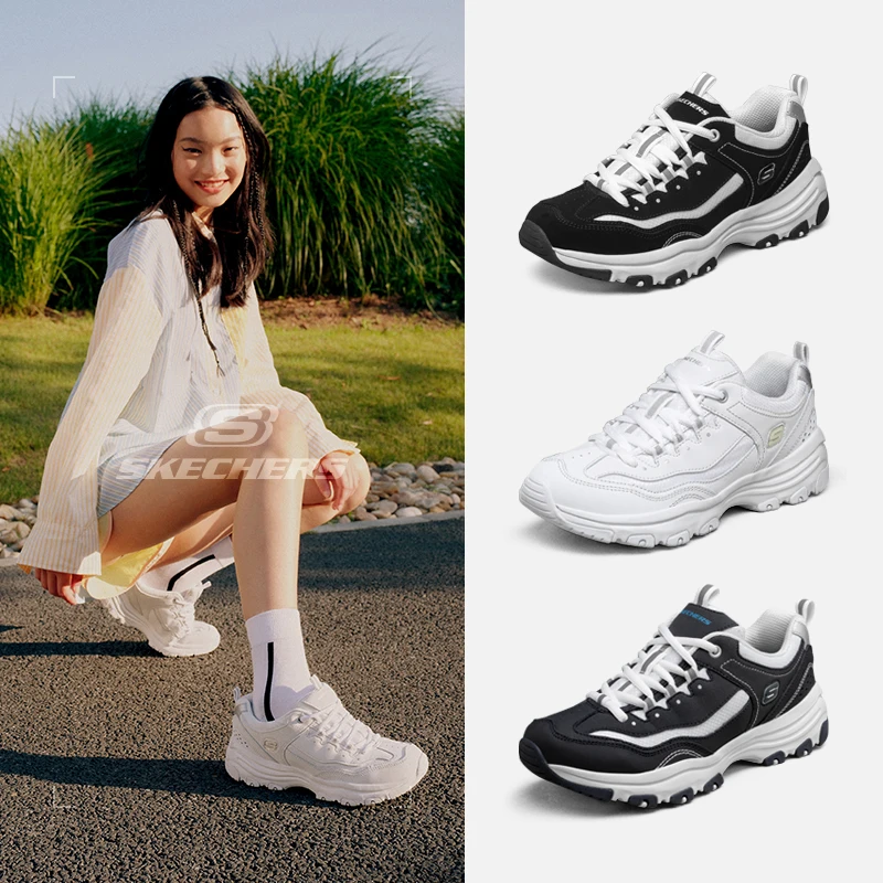 SKECHERS-Women-D-Lites-Chunky-Shoes-Classic-Sports-Walking-Sneakers ...