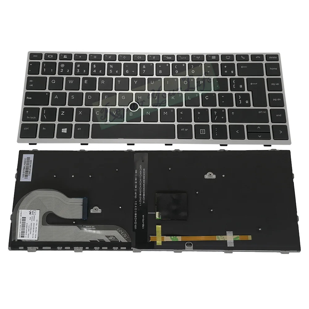 PT-BR Abnt2 keyboard Brazil Backlight for HP EliteBook 840 G6 G5 846 G5 ...