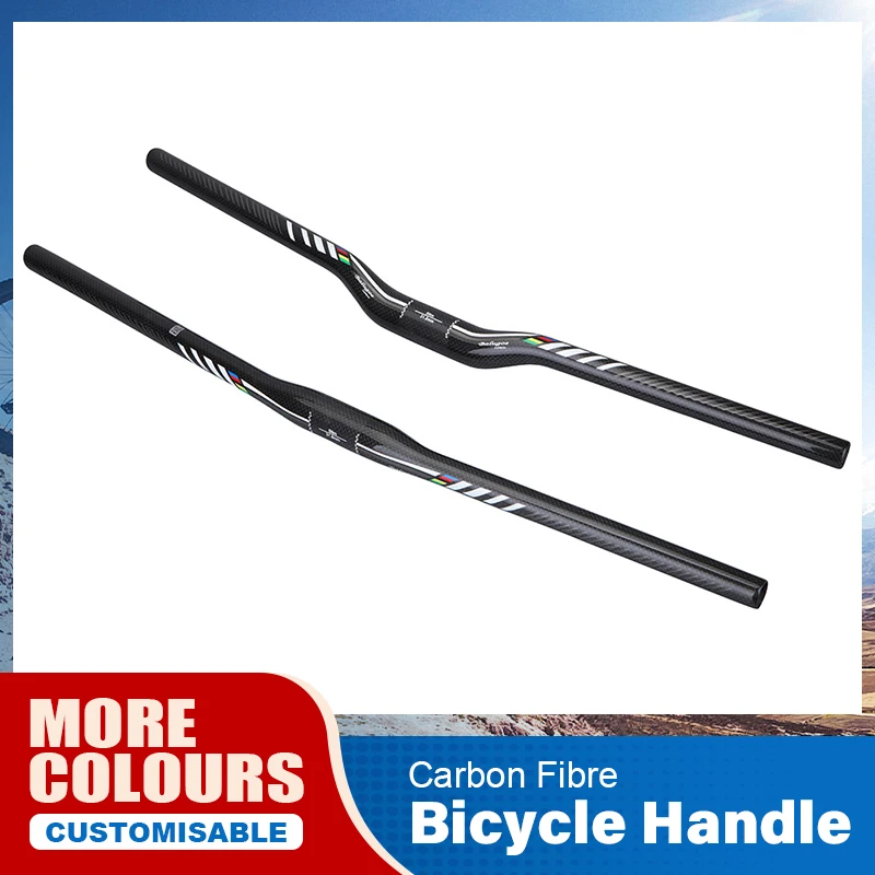 PAANNI-Straight-Riser-Bar-Mountain-Bike-Handlebars-Carbon-Fiber-Bicycle ...