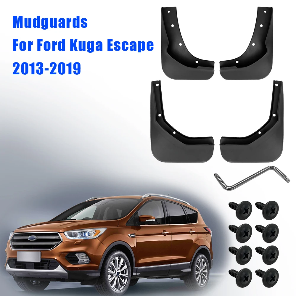 For Ford Kuga Escape 2013-2019 4pcs/set ABS Splash Guards Car ...
