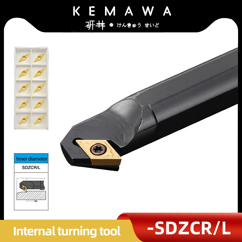 KEMAWA Internal Turning Tool S10K SDZCR07 S20R SDZCR11 S25S SDZCR Carbide Inserts DCMT07 DCMT1 ...