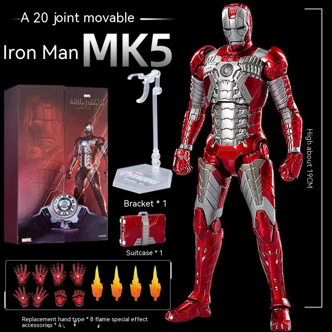 Figura de acción de Tony Stark modelo Iron Man Mk43 Marvel Legends Mk42 War Machine 1/10 Mk50 ...