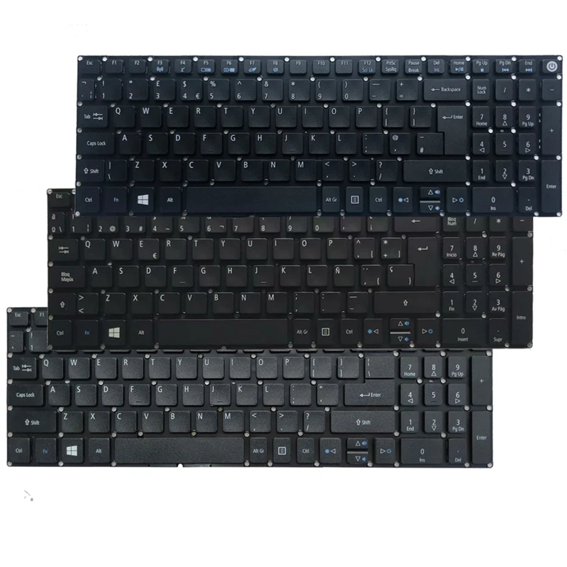 Russian-US-UK-Spanish-Latin-German-laptop-keyboard-for-Acer-Aspire-E15 ...