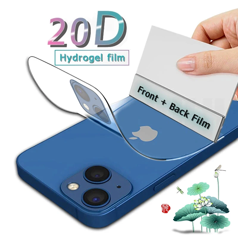 Full-Cover-Back-Hydrogel-Screen-Protector-For-iPhone-14-13-12-Mini-11 ...