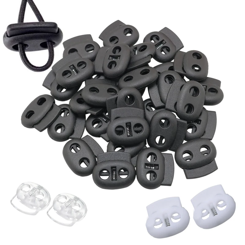 50Pcs-4mm-5-5mm-Twin-Hole-Plastic-Stopper-Cord-Lock-Bean-Drawstring ...