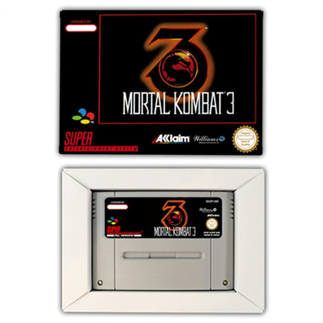Mortal Kombat 3 Snes Box