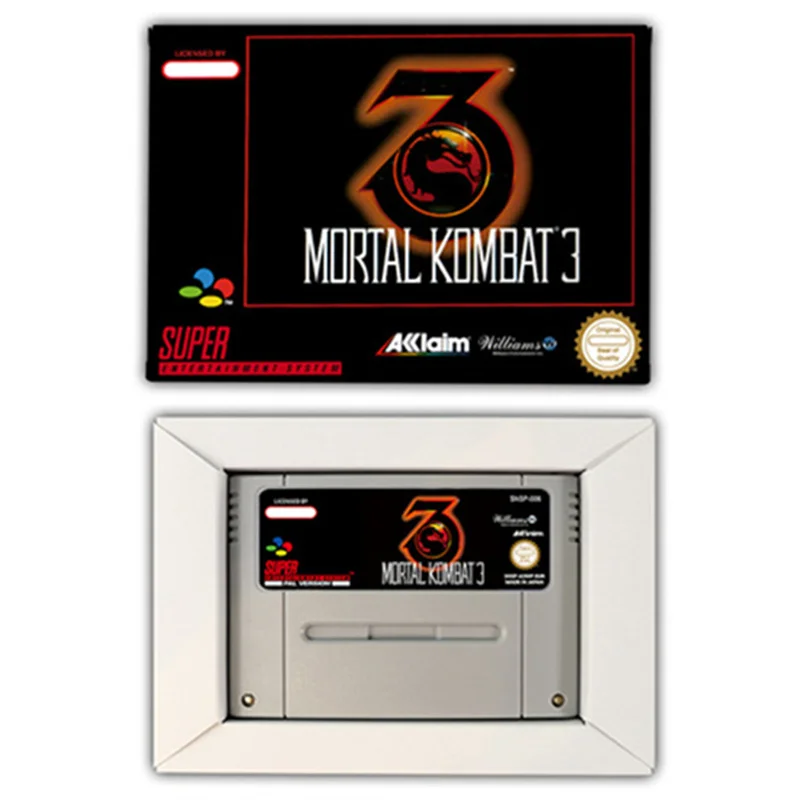 Mortal Kombat 3 Snes Box