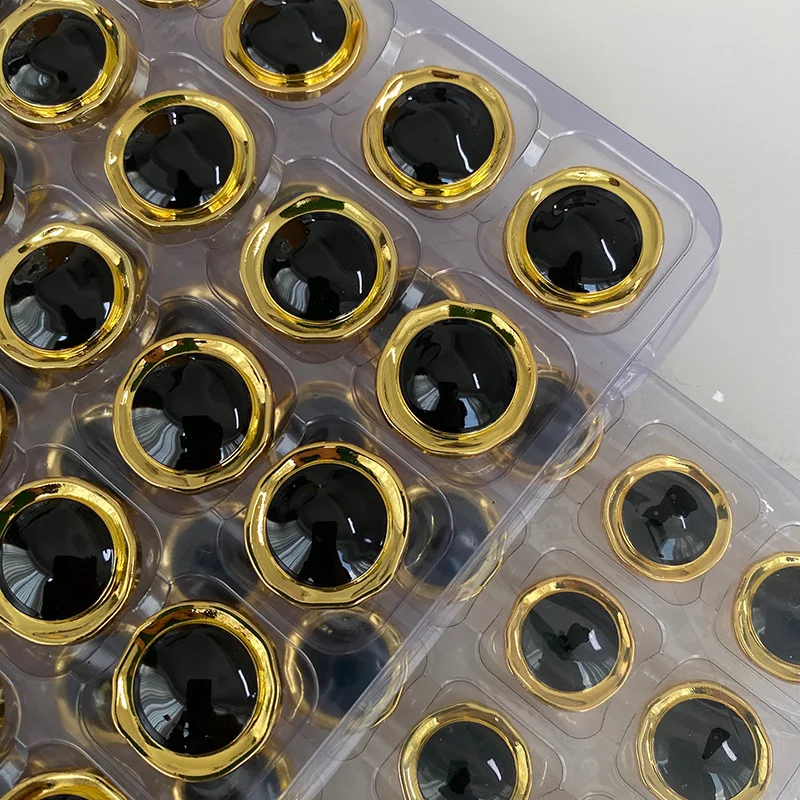 10pcs Metal Sewing Button Gold For Clothes Decorative Shirts Cardigan ...