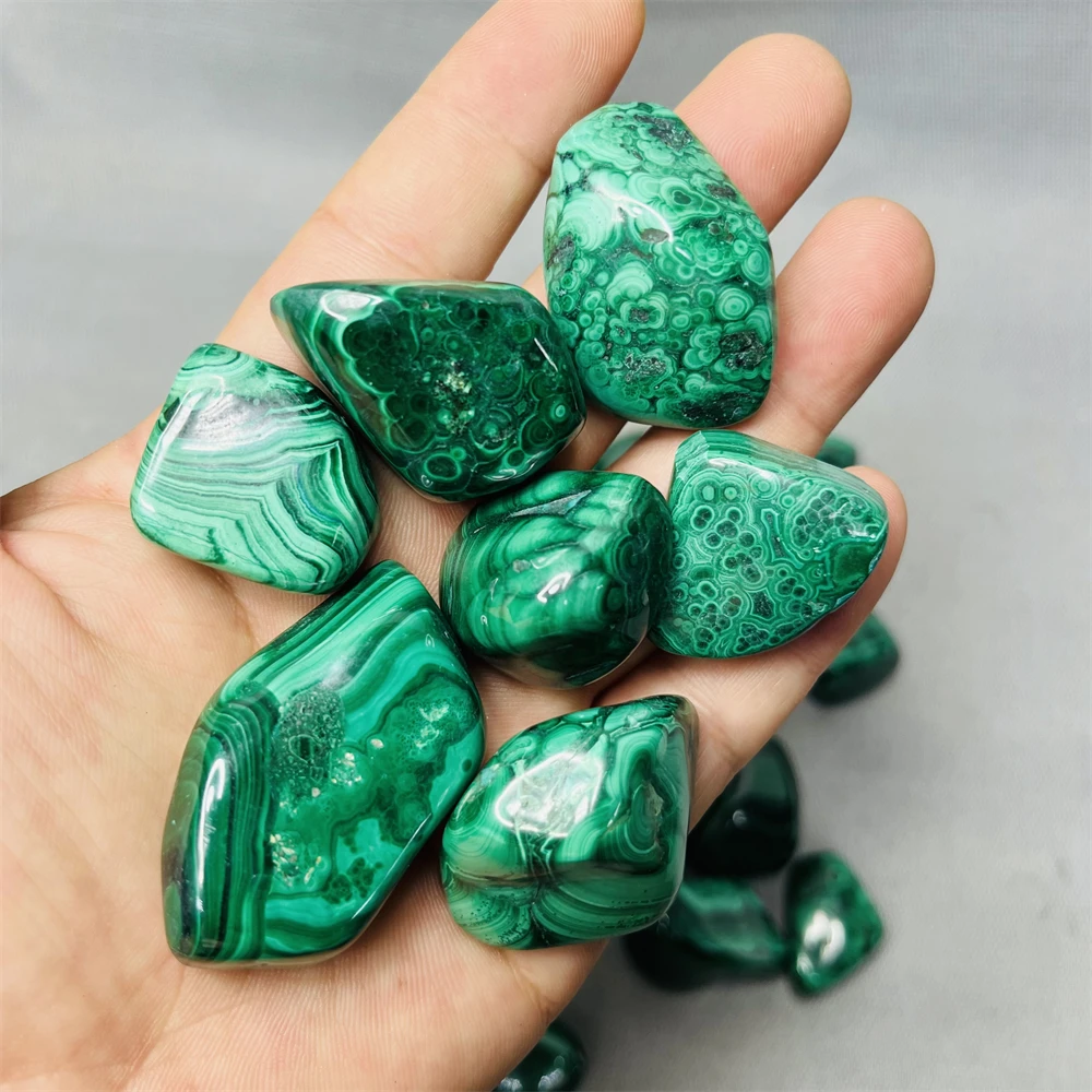 Natural Gemstone Malachite Original Mineral Specimen Rolling Stone ...