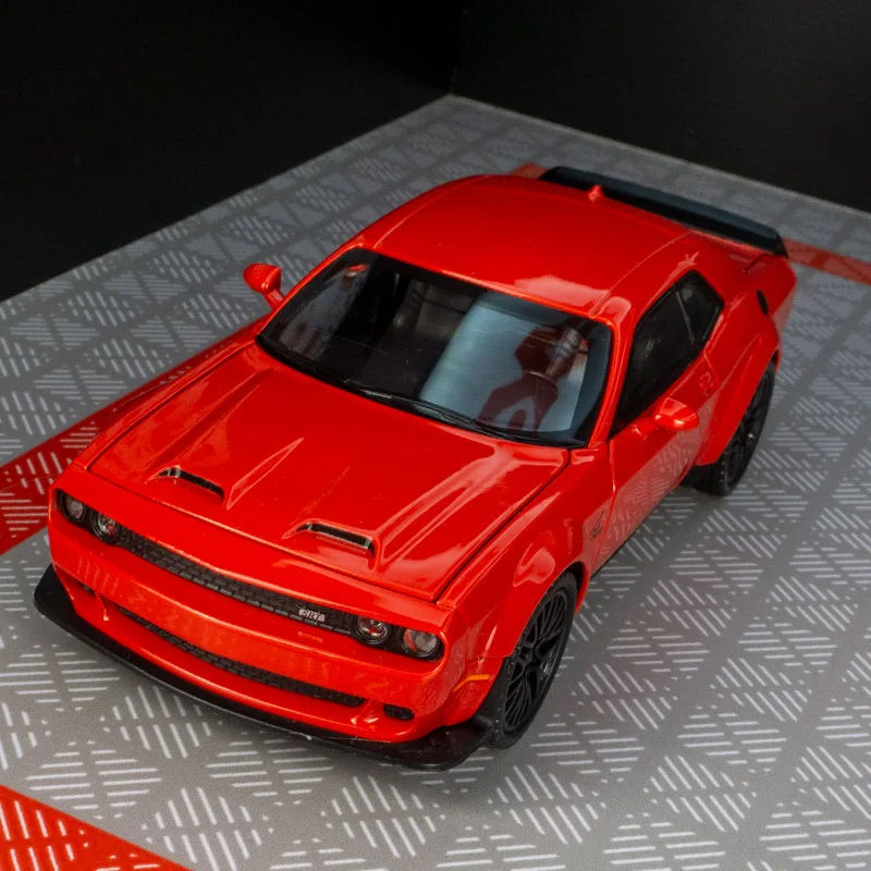 Challenger Srt 1:24 Diecast Alloy Model Car Miniature Muscle Sportcar ...