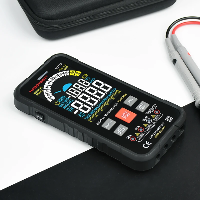 Professional Digital Multimeter Smart Multi Tester Auto Range Trms Ac ...