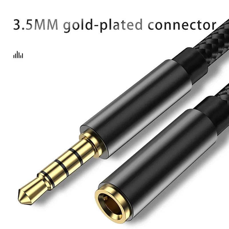 3-5mm-Jack-Aux-Audio-Male-to-Female-Extension-Cable-with-Microphone ...